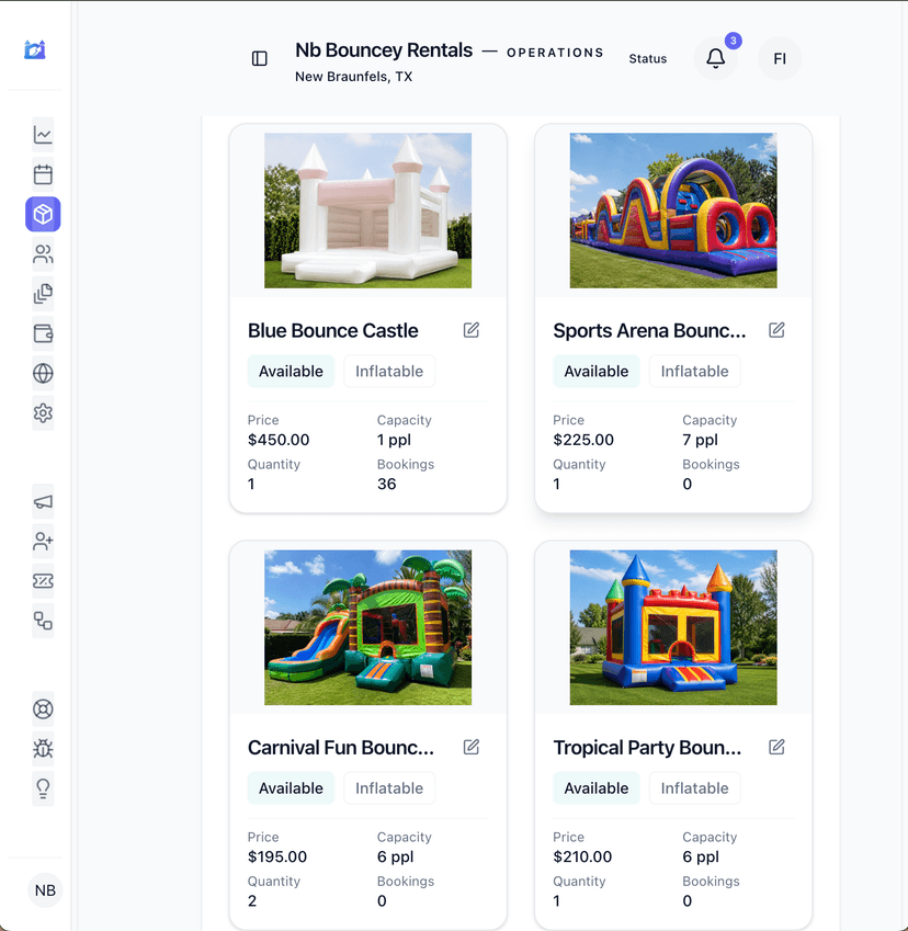 InflateMate | Bounce House Rental Software